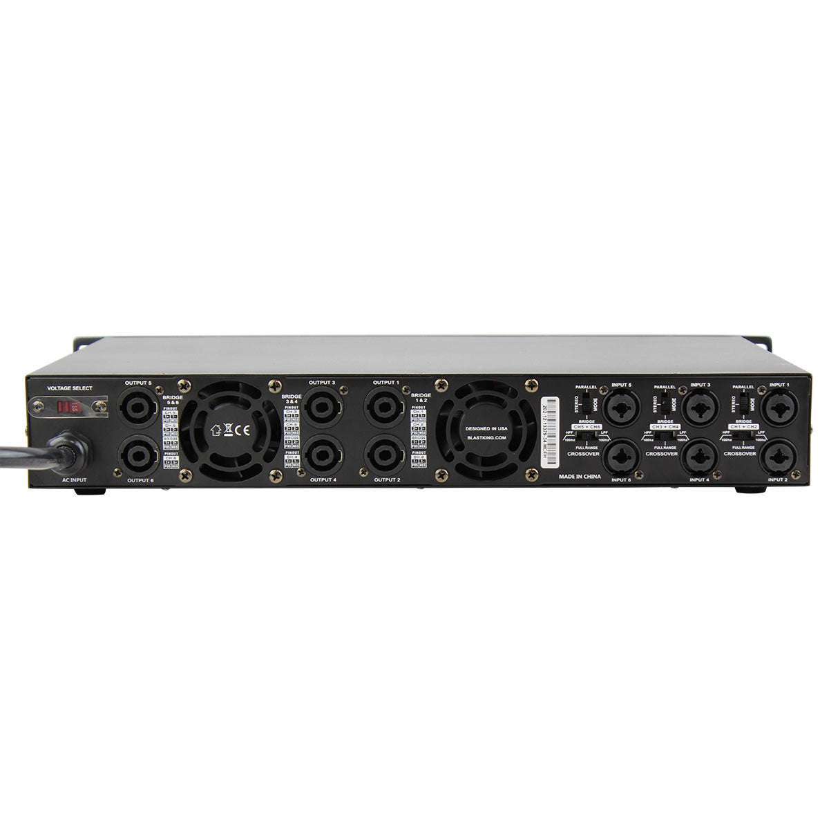 Blastking D600.6 3600 Watt 6 Channel Class D Amplifier – Maya's Electronics
